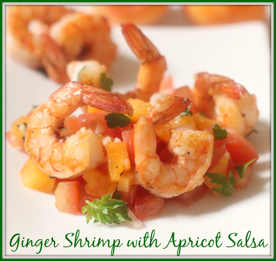 Ginger Shrimp with Apricot Salsa - simply fresh dinners